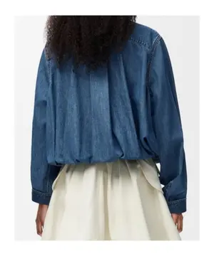 Loewe Embroidered Logo Denim Shirt