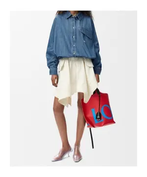 Loewe Embroidered Logo Denim Shirt