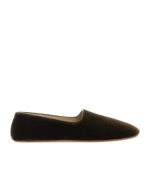 THE ROW Ponti Flat Slippers - Green