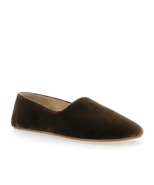 THE ROW Ponti Flat Slippers - Green