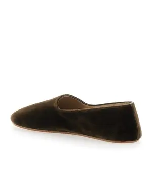 THE ROW Ponti Flat Slippers - Green