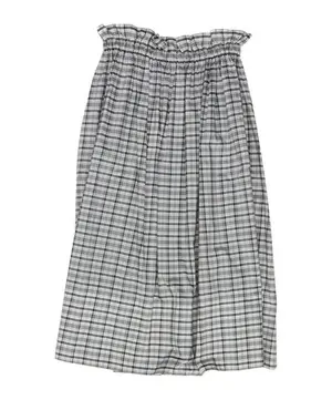 JIL SANDER Checked Midi Skirt
