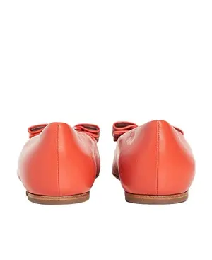 FERRAGAMO Bow Detail Ballet Flats