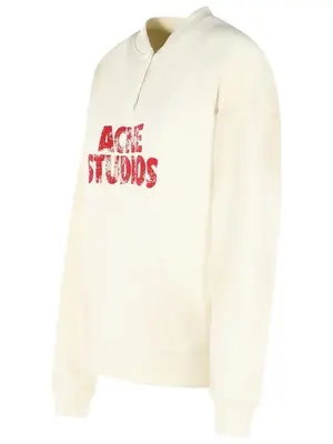 Acne Studios Fleece Logo Sweatshirt - No