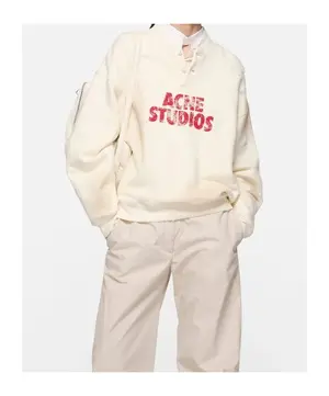 Acne Studios Fleece Logo Sweatshirt - No