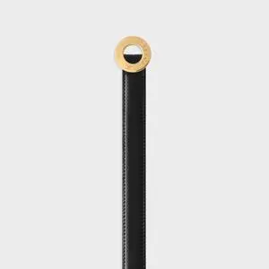 Celine Signature Belt 18mm In Taurillon Leather