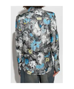 Tory Burch Graphic Printed Long Sleeve Shirt