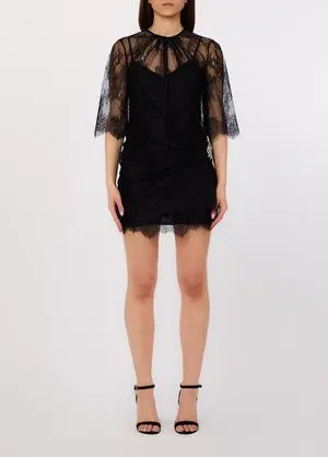 Liu Jo Lace Embellished Mini Dress