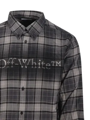 Off-White Spray Check Flannel Shirt