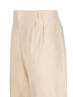 Etro Wide-leg Turn-up Hem Trousers