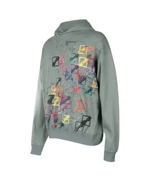 We11Done Abstract Print Hoodie