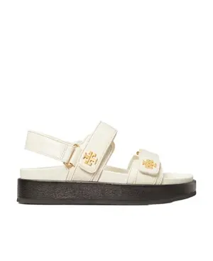 TORY BURCH Tory Burch Logo Plaque Open-Toe Sandals