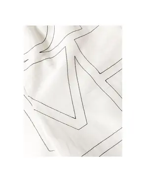 TOTEME Monogram Print Pyjama Pants - White