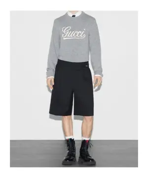 Gucci Pleated Gabardine Shorts