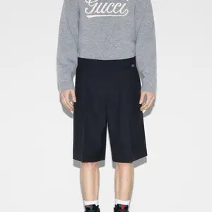 Gucci Pleated Gabardine Shorts