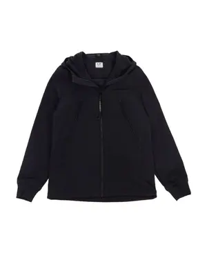 C.P. COMPANY Long Sleeve Zip Jacket With Goggles - Black