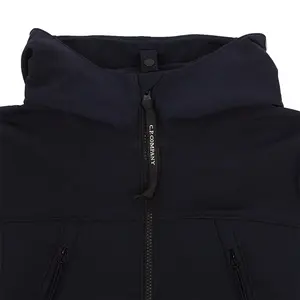 C.P. COMPANY Long Sleeve Zip Jacket With Goggles - Black