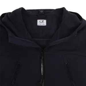 C.P. COMPANY Long Sleeve Zip Jacket With Goggles - Black