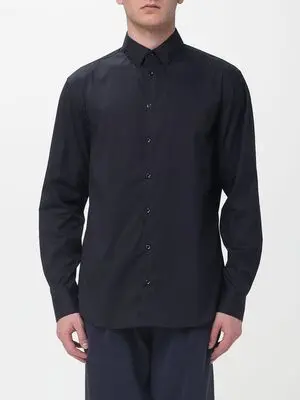 Giorgio Armani Curved Hem Poplin Shirt - Deep Navy
