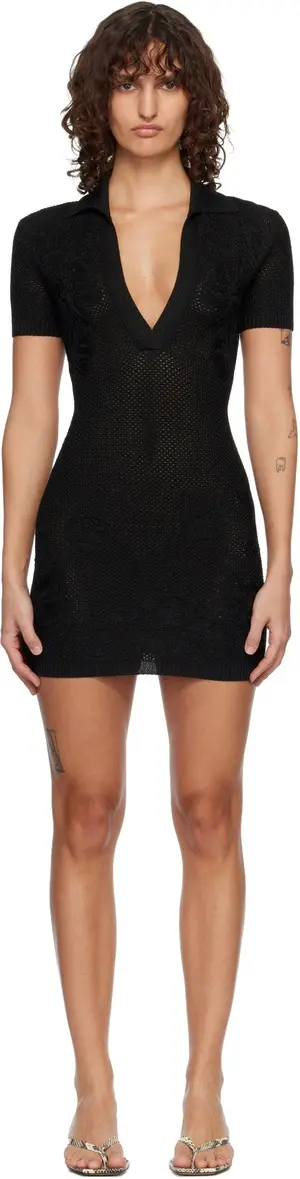 Amiri Lurex Knit Mini Dress