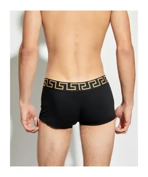 Versace Greca-border Three-pack Boxer Briefs - Black