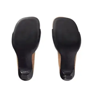 Balenciaga X Scholl Heeled Leather Sandals