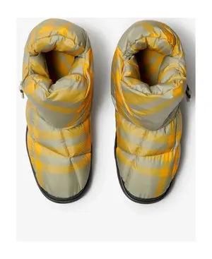 Burberry Check Pillow Drawstring Padded Ankle Boots