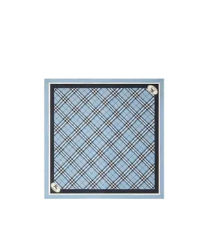 Burberry Checked Square Scarf - Bank