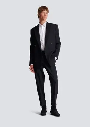 Balmain Double Breasted Tailored Jacket - Black