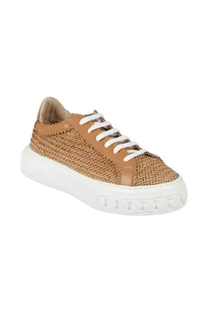 Casadei Woven Sneakers With Logo Detailing