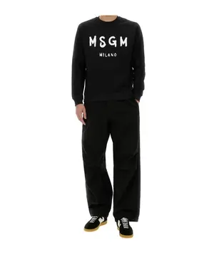 MSGM Logo-printed Crewneck Sweatshirt