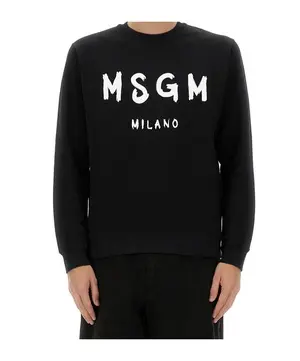 MSGM Logo-printed Crewneck Sweatshirt