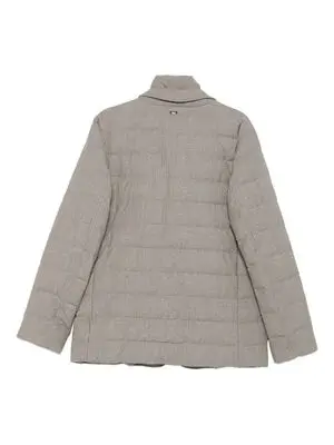 Herno Quilted Jacket With Zip-up Faux Two-piece Design - Gray