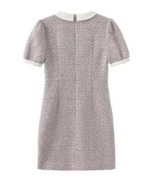 Marissa Chiara Mini Dress With Peter Pan Collar And Contrasting Trim