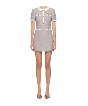 Marissa Chiara Mini Dress With Peter Pan Collar And Contrasting Trim