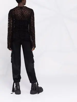 Givenchy 4g Guipure Cardigan Jacket