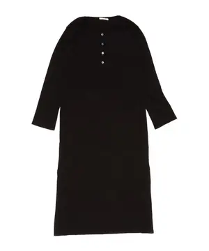 THE ROW Long Sleeve Round Neck Button-down Dress