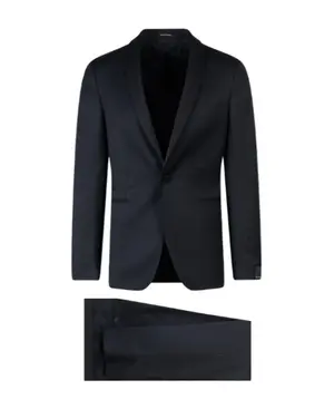 Tagliatore Double-breasted Tailored Suit - Black