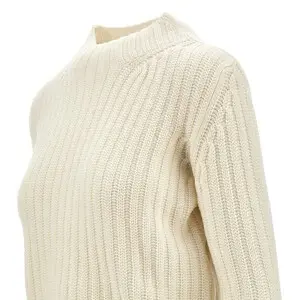 Max Mara Long-sleeved Ribbed Sweater
