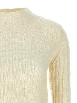 Max Mara Long-sleeved Ribbed Sweater