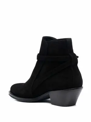 Saint Laurent Buckled Strap Ankle Boots