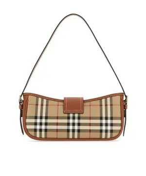 Burberry Vintage Checked Buckled Shoulder Bag - Brown