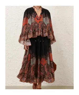 Zimmermann Rhiannon Ruffle Maxi Skirt