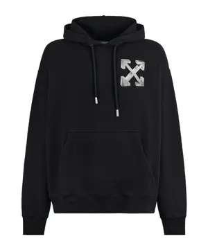 Off-White Logo Printed Drawstring Hoodie
