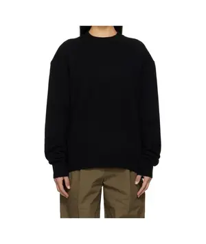 THE FRANKIE SHOP Rafaela Padded Knit Sweater - Black