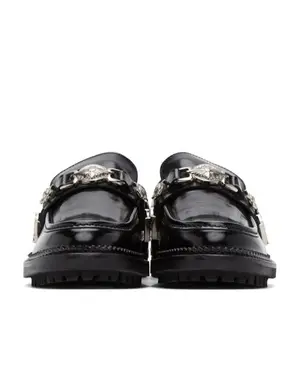 Toga Round-toe Slingback Mule Loafers