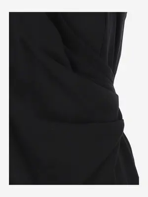 Balmain Halterneck Draped Mini Dress