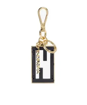 Fendi Logo Key Chain - Black
