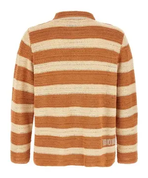 BODE Striped Knit Cardigan