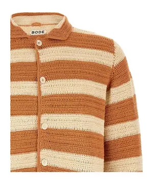 BODE Striped Knit Cardigan